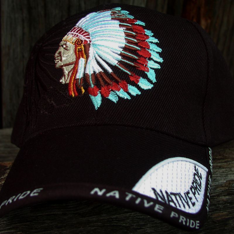 ネイティブプライド キャップ・インディアンチーフブラック/Native Pride Cap Indian Chief キャップ